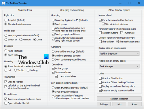 Best free Taskbar Customization software for Windows 11/10