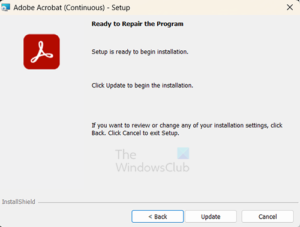 Acrobat failed to connect to a DDE server