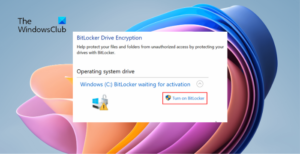BitLocker Waiting for Activation error on Windows 11 [Fix]