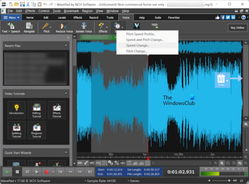 Best free Audio Speed Changer for Windows 11/10