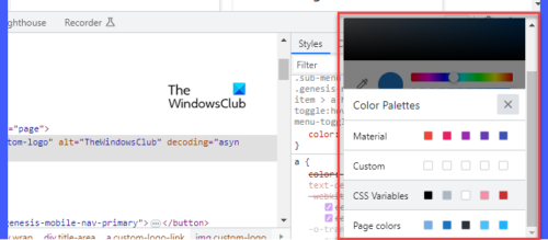 How to use Inbuilt Google Chrome Color Picker without extension?