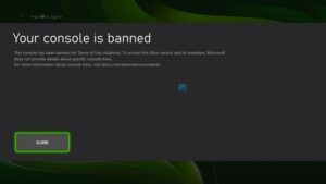 How to check if Xbox is banned