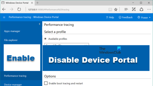 How To Enable Or Disable Device Portal In Windows 11