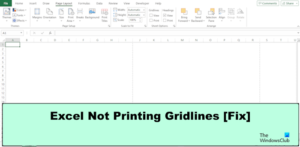 Excel not printing gridlines properly [Fix]