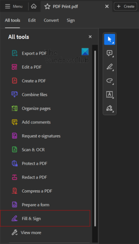 How to fill out a PDF form in Adobe Acrobat