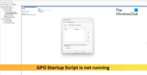 GPO Startup Script is not running [Troublehoot]