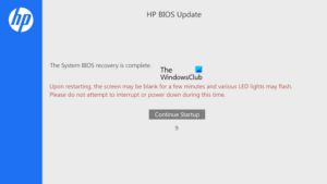 How to recover BIOS on laptop?