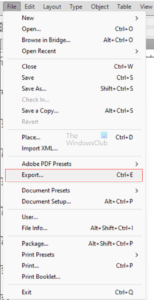 How to export InDesign document to Word