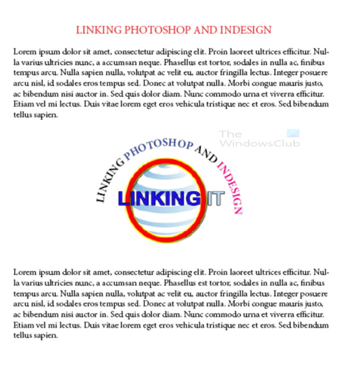 How to link Photoshop to InDesign for automatic updating