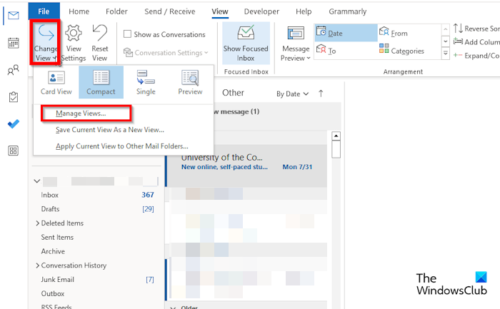 How to auto highlight Outlook Emails based on Age