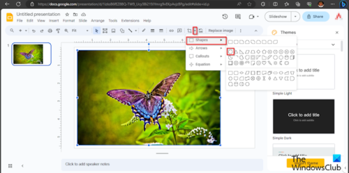 How to make Image Round and Transparent in Google Slides