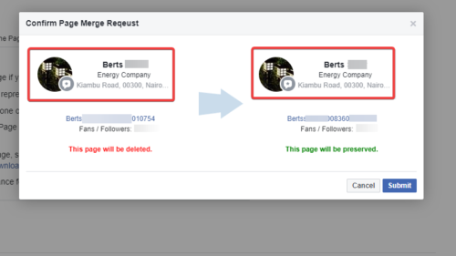 How to merge two Facebook accounts with same name