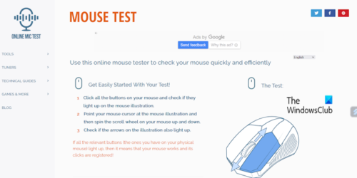 Best free online Mouse Tester Tools for Windows PC