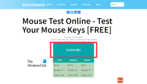 Best free online Mouse Tester Tools for Windows PC