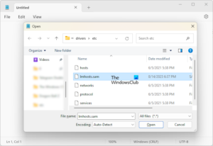 What is LMHOSTS file and Where is it located in Windows 11