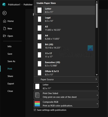 Printer not printing Publisher documents correctly