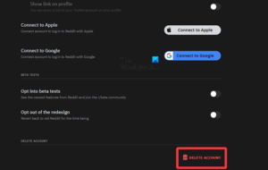 How to delete a Reddit account on Mobile app or PC