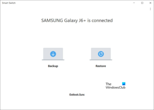 Samsung Smart Switch: Backup data from Phone to PC