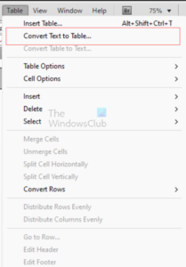 How to create a Table in InDesign