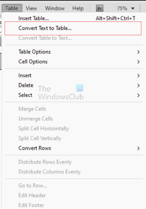 How to create a Table in InDesign