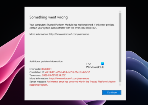 TPM error 80284001 on Teams or Outlook [Fix]