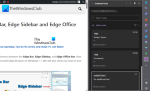 How to use the Note Sidebar in Microsoft Edge