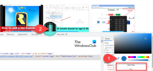 How to use Inbuilt Google Chrome Color Picker without extension?