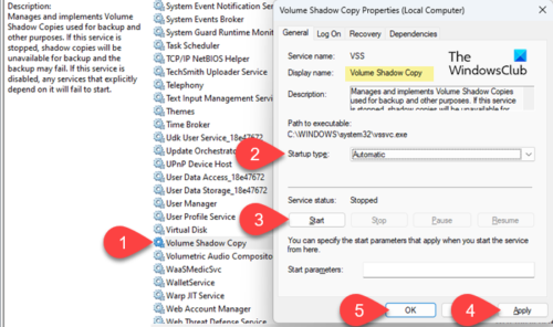 Could not configure the disk space used for System Protection 0x80042306