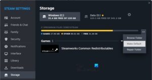 The Steam install folder is currently not writable [Fix]