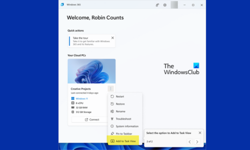 Switch between Cloud PC and Desktop using Windows 365 Switch