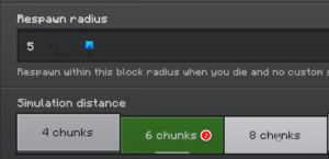 How to change Simulation Distance in Minecraft