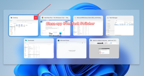 How to close running Apps on Windows 11