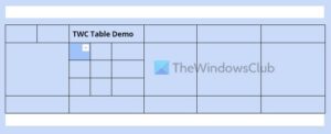 Create a Table within a Table in Word and Google Docs