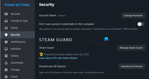Fix Steam Error Code E87 while attempting to sign you in