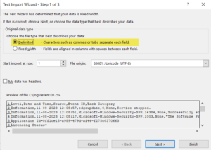 How to export Event Viewer Logs in Windows 11