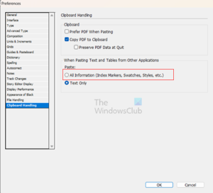How to copy from Word to InDesign with or without formatting