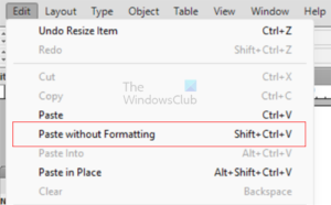 How to copy from Word to InDesign with or without formatting