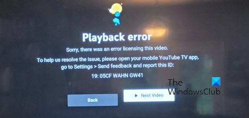 How to fix YouTube TV Playback Error