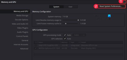 DaVinci Resolve not opening or keeps crashing on startup