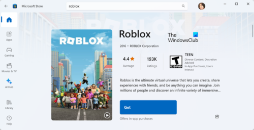 Roblox won't install or download on Windows 11