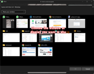 How to share Screen on WhatsApp on PC or Mobile
