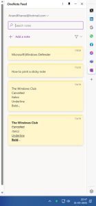 How to use the Note Sidebar in Microsoft Edge