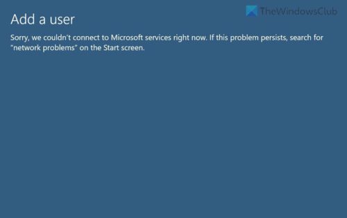 We couldn't connect to Microsoft services right now [Fix]