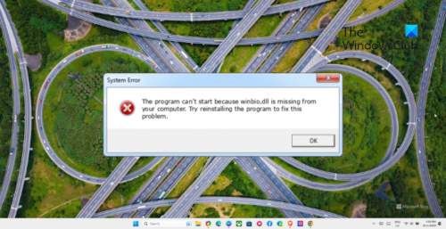 Fix winbio.dll is missing from your computer