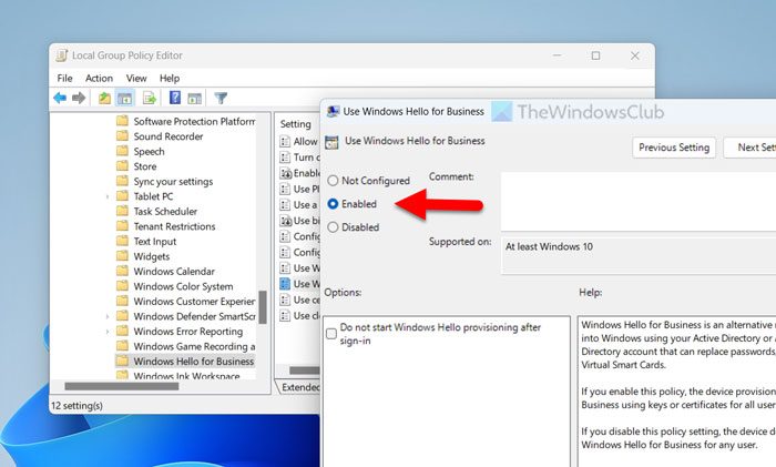 Windows Hello for Business stopped working Windows Hello for Business stopped working