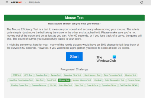 Best free Websites to test your Mouse Accuracy