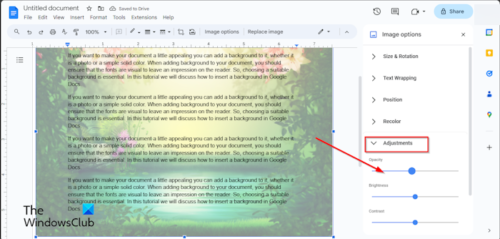How to insert Background Image in Google Docs