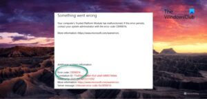 Fix C0090016, TPM has malfunctioned Microsoft 365 Sign-in Error