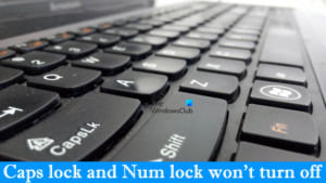 Caps Lock or Num Lock won't turn On or Off [Fix]