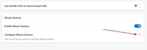 How to enable and use Mouse Gestures in Microsoft Edge